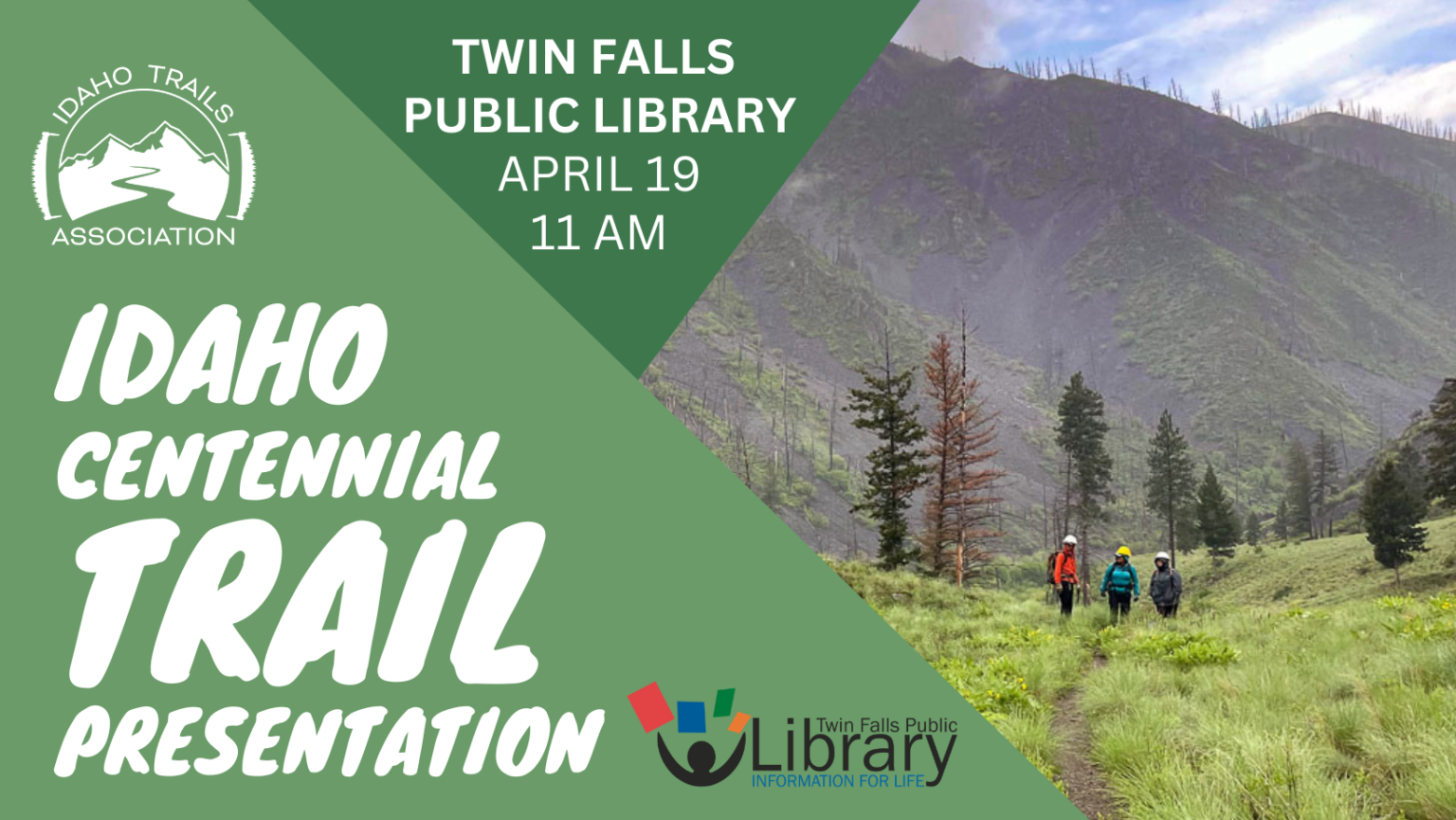 Idaho Centennial Trail Presentation- Twin Falls - Idaho Trails Association